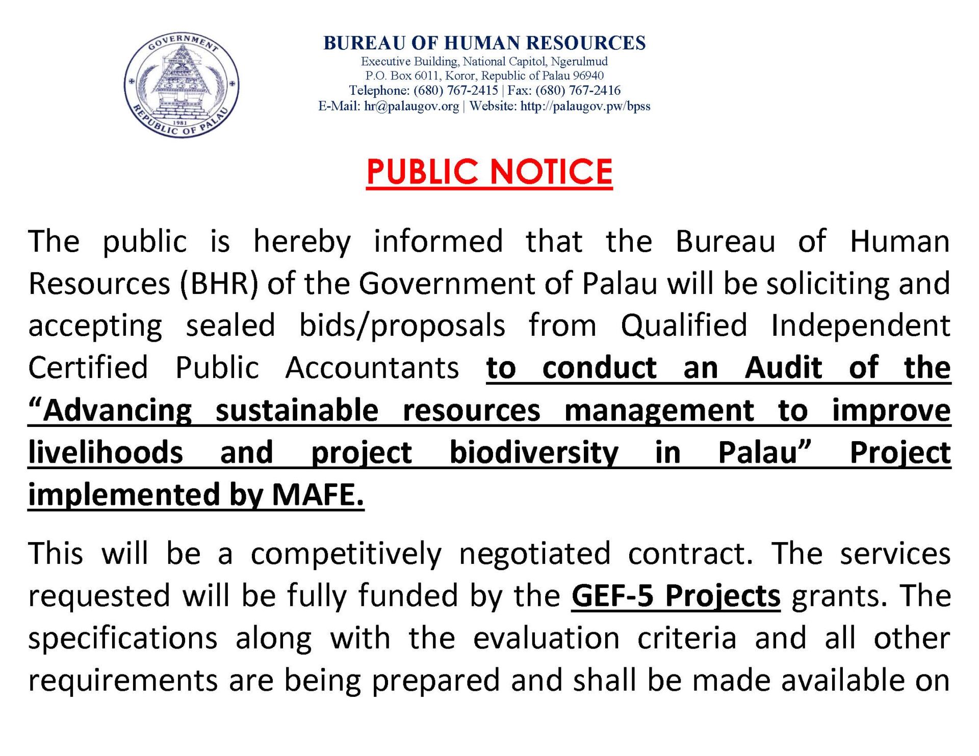 15 Day Notice PCS-2024-04 (PNCC)