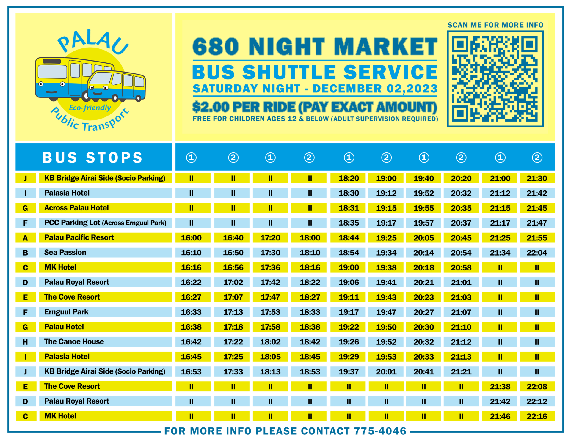 680 Night Market Bus Shuttle Service