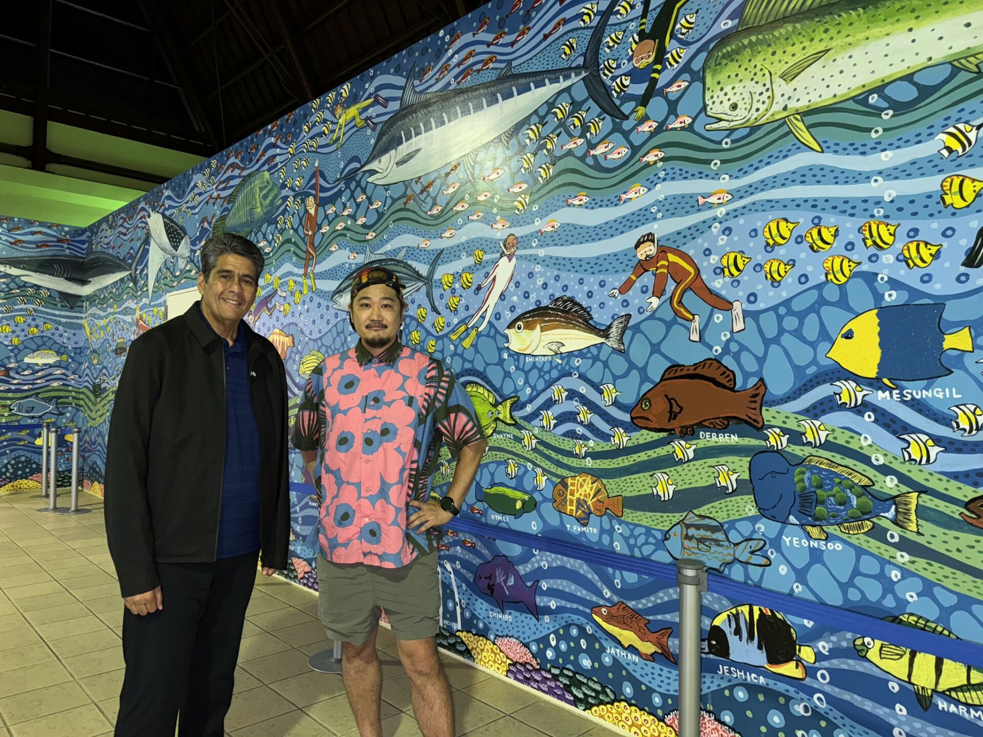Japanese Artist Brings Color to Palau Airport